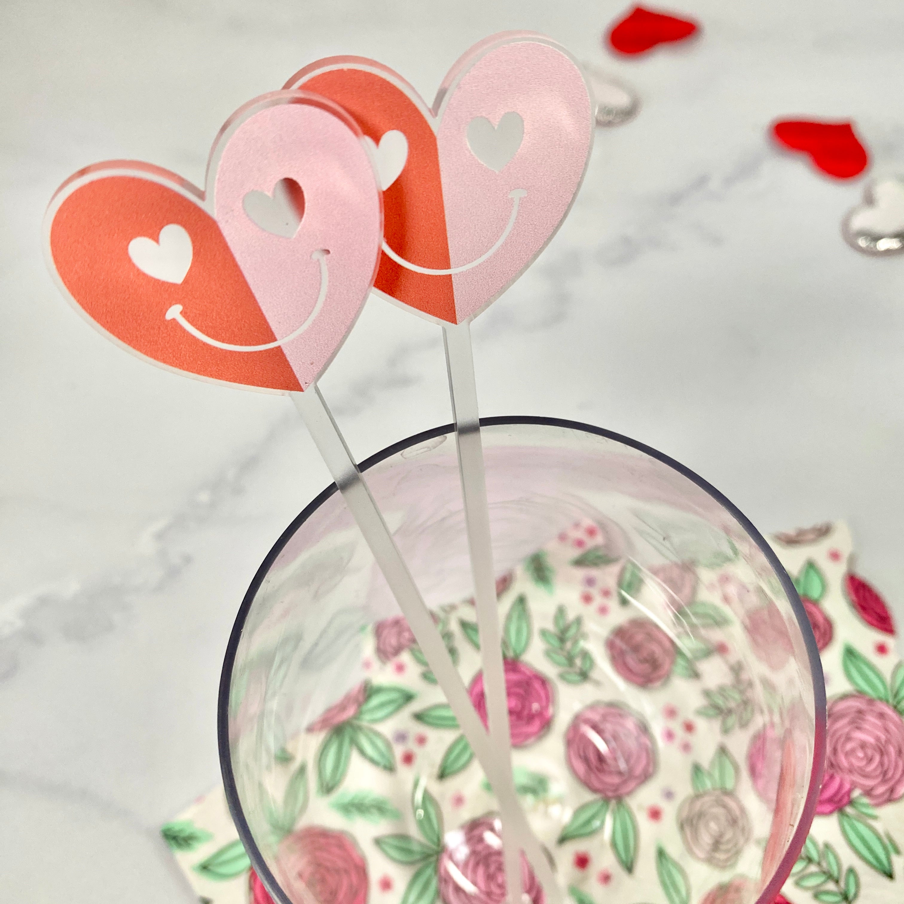Two Tone Happy Heart Stir Sticks – Atomic Kraftworks